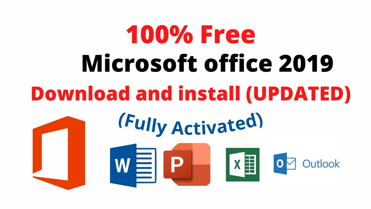How to Download and Install MS Office for Free | MS Office 2019 ...