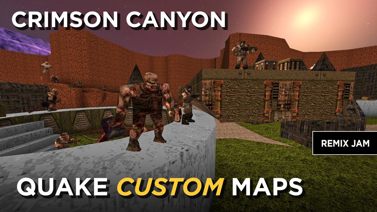 Quake Maps - Crimson Canyon - YouTube
