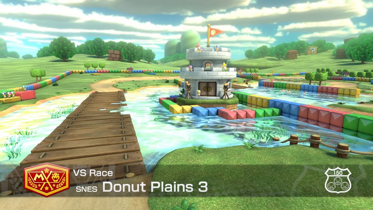 Mario Kart 8 Deluxe - SNES Donut Plains 3 [1080 HD] - YouTube