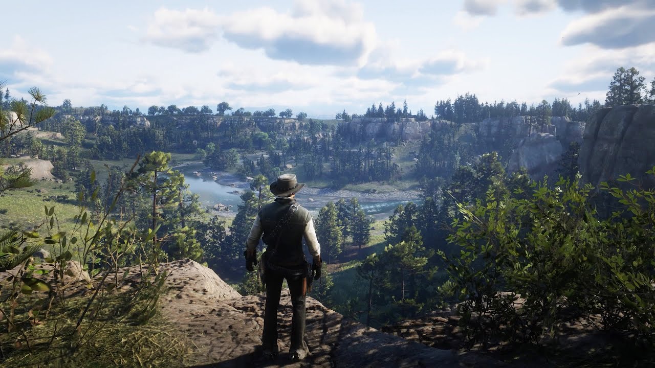Relaxing slow walk in the incredible ambience of Red Dead Redemption 2 ...
