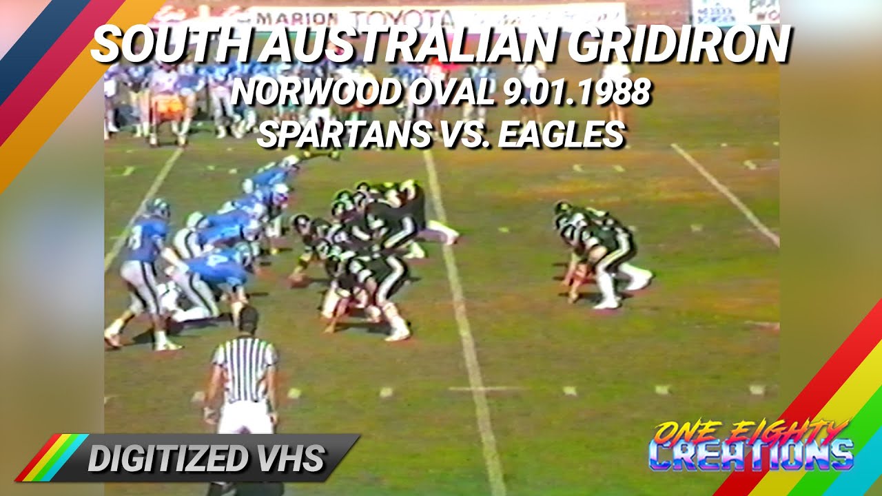 South Australian Gridiron (VHS) - Spartans Vs Eagles 09.01.1988 - YouTube