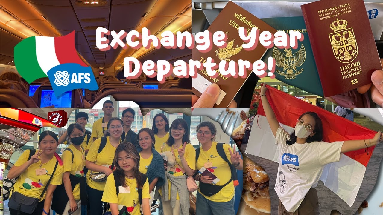 Student Exchange Departure | AFS Indonesia to Italy '22/23 🇮🇹 - YouTube