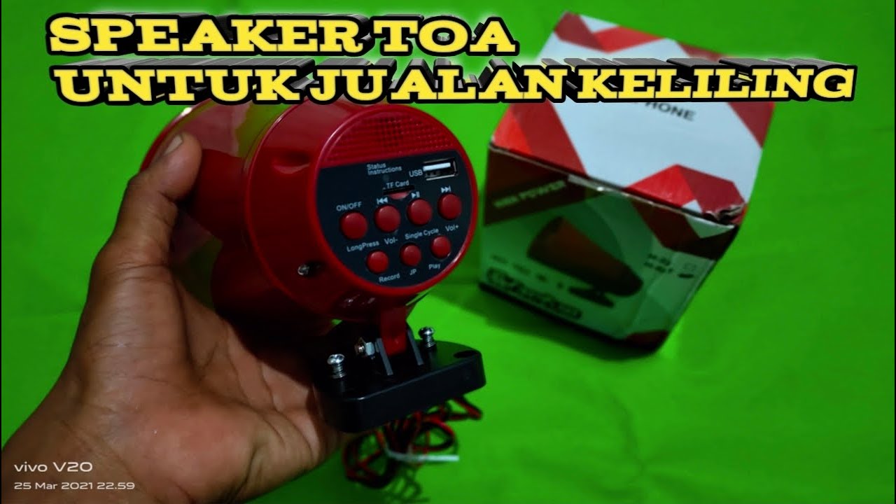speaker toa untuk jualan keliling - YouTube