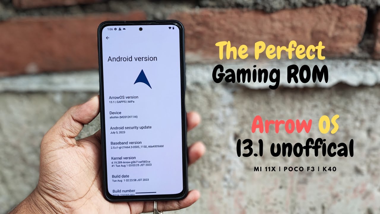 Arrow OS 13.1 Mipa For Mi 11X | POCO F3 Unofficial | Perfect Gaming ROM ...
