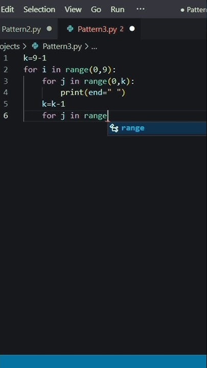 Triangle Pattern using PYTHON 🐍|#shorts #python #youtubeshorts #code - YouTube