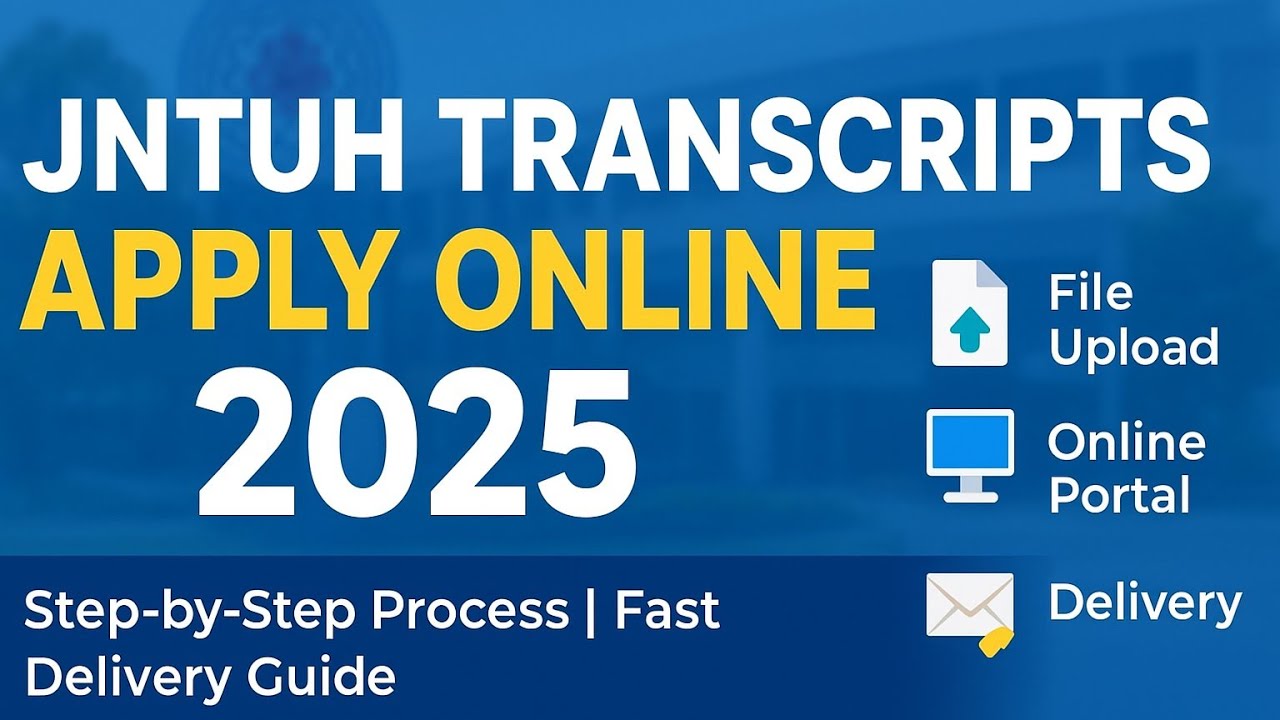 How to Apply for JNTUH Transcripts Online | Step-by-Step Guide 2025 ...