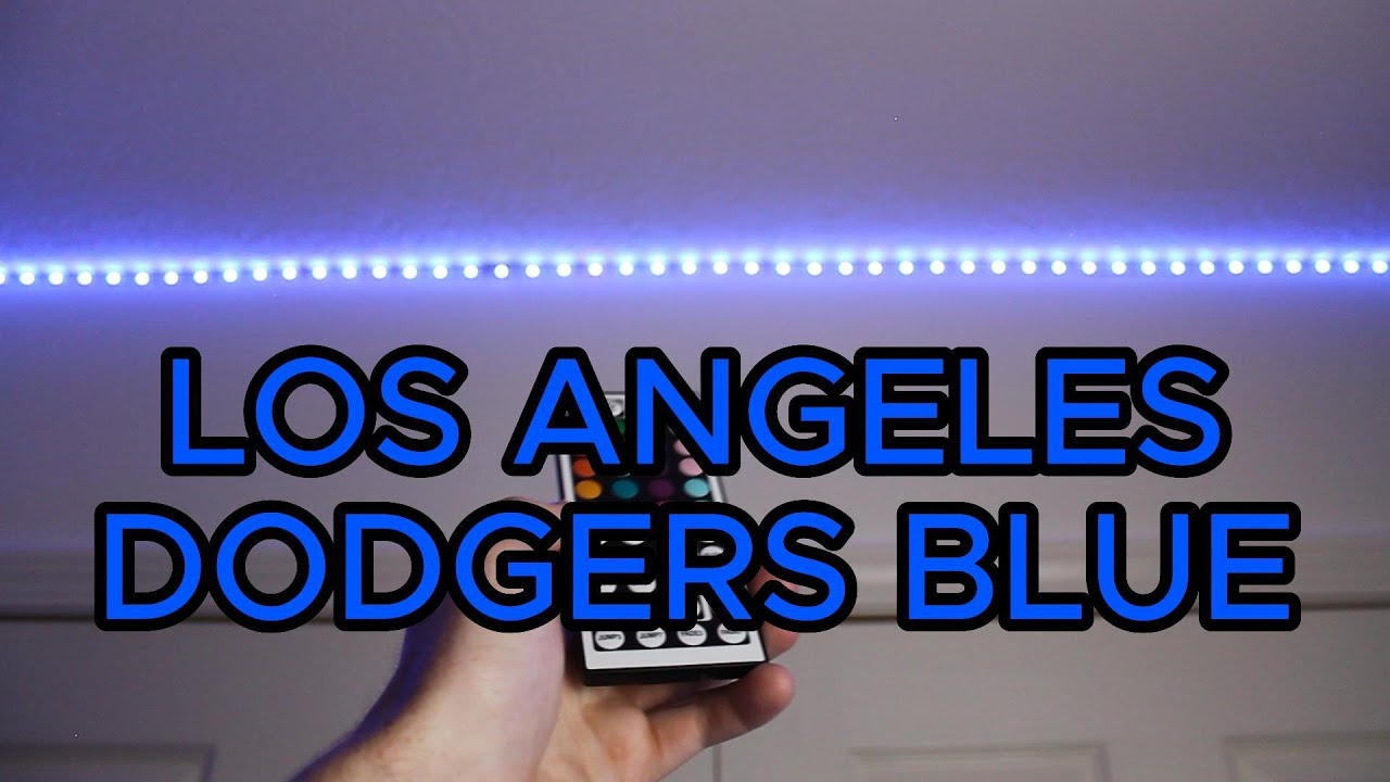 How to make LOS ANGELES DODGERS BLUE on LED light strips! - YouTube
