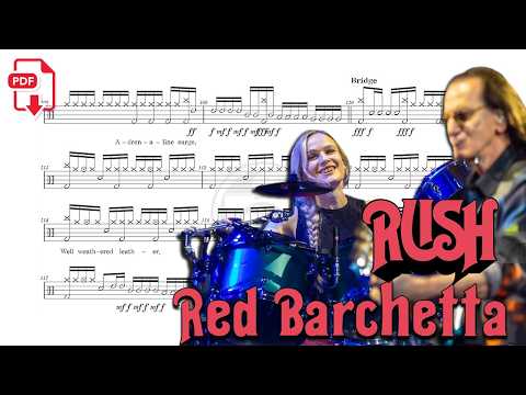 Rush - Red Barchetta By Anika Nilles (🔴 Isolated Drum Notation | PDF) @chamisdrums #anikanilles
