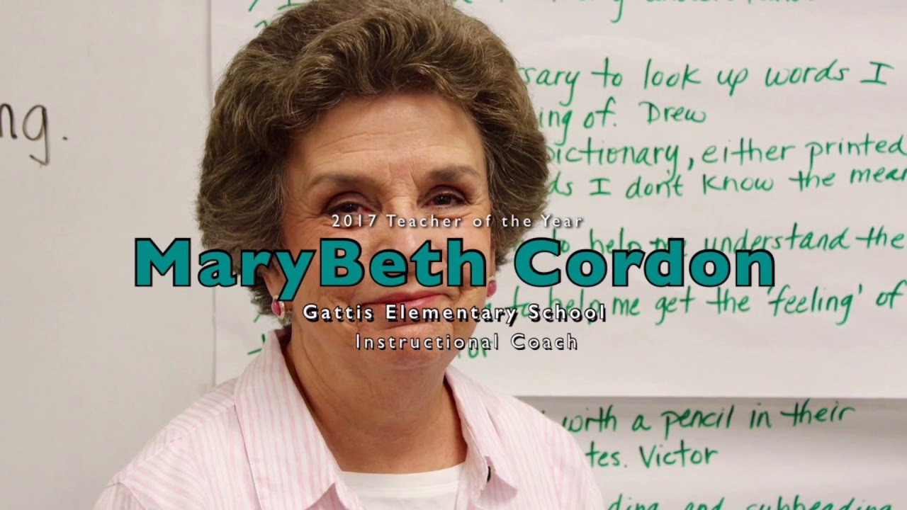 Gattis Elementary 2017 Teacher of the Year : MaryBeth Cordon - YouTube