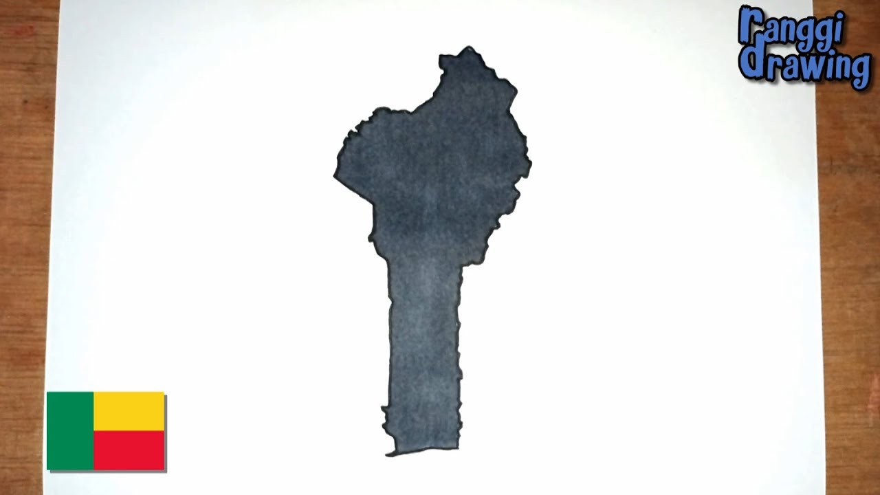 How to Draw Map of Benin - YouTube