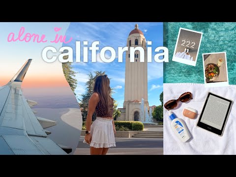 Travel With Me To California ⛰️🌴🐻 solo travel in your 20s, silicon valley + touring stanford