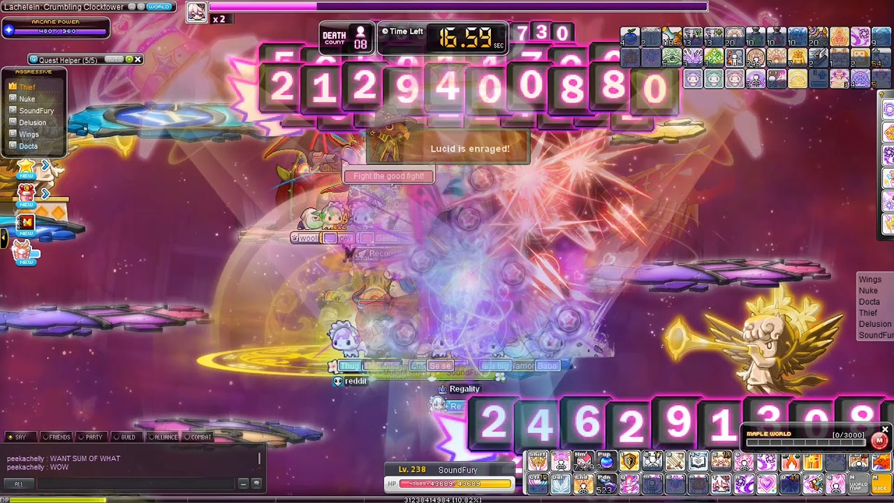 [GMS Scania] Second Hard Lucid Clear Third Phase Only Angelic Buster ...