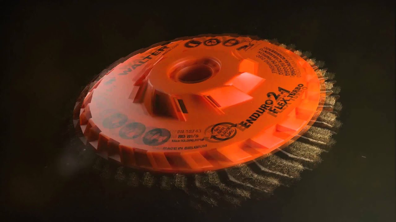 Enduro-Flex 2 in 1 TURBO Finishing Flap Disc from Walter - YouTube