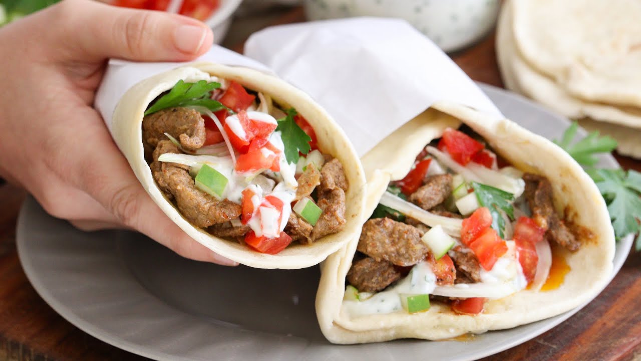 SHAWARMA de Carne | Receta Casera paso a paso - CUKit! - YouTube