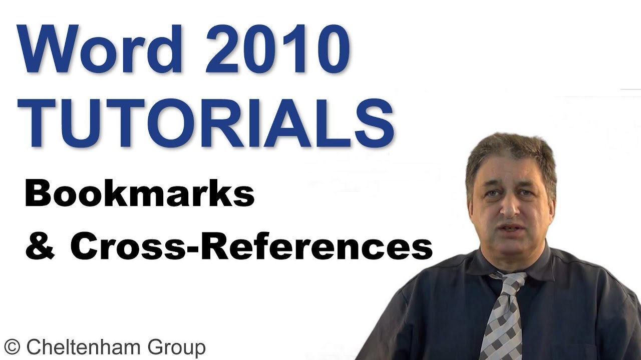 Word 2010 Tutorial | Bookmarks & Cross-References - YouTube