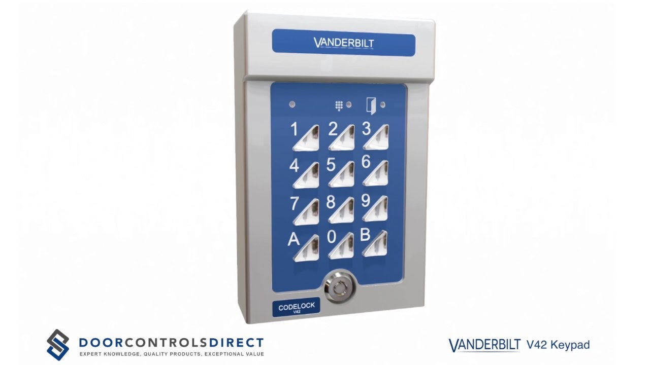 Vanderbilt V42 Keypad - YouTube