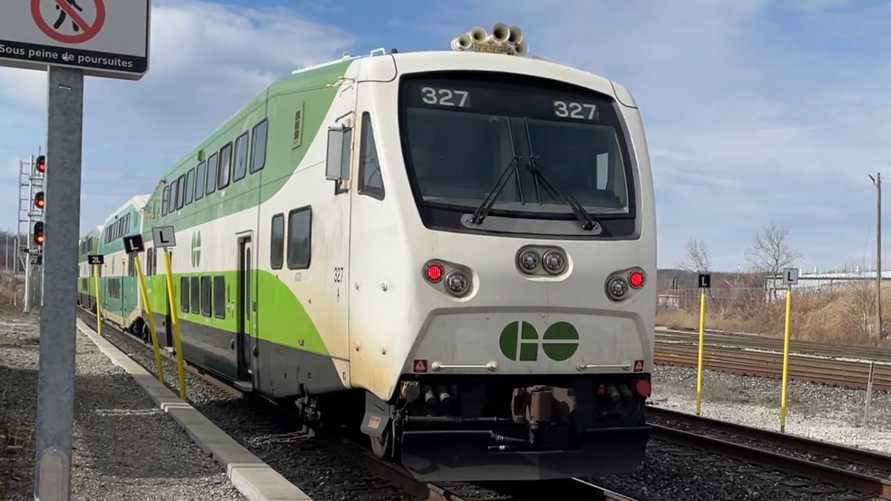 Go Train 608 West Harbour Go Station February 19 2023 - YouTube