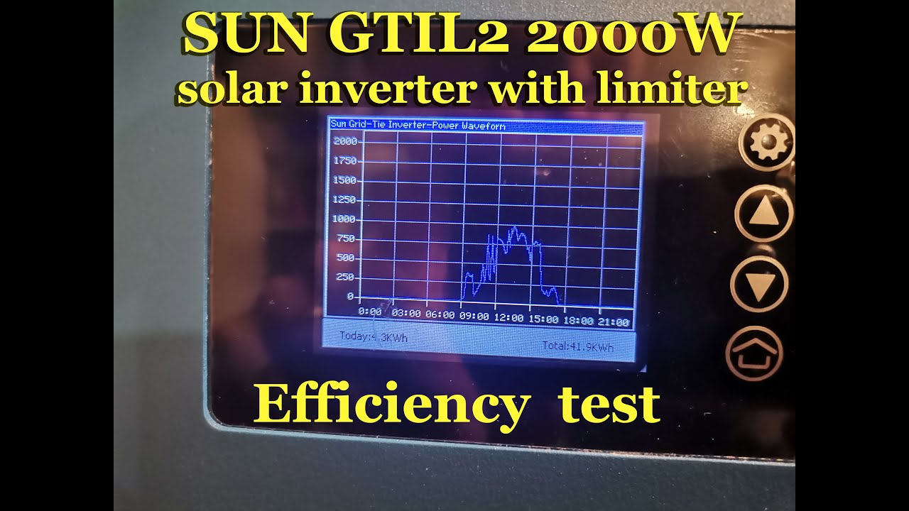 SUN GTIL2 2000W efficiency test - YouTube
