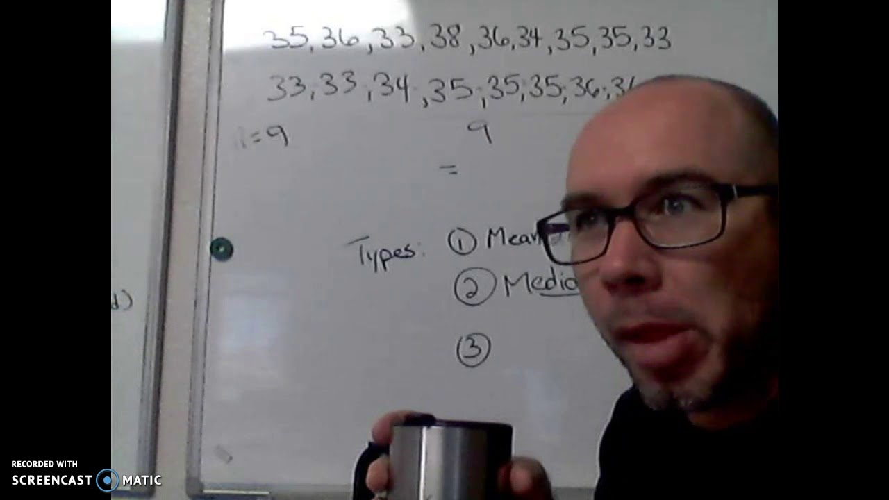 Algebra 1 Lesson 48- Analyzing Measures of Central Tendency - YouTube