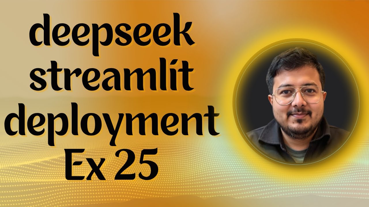 deepseek streamlit deployment Ex 25 - YouTube