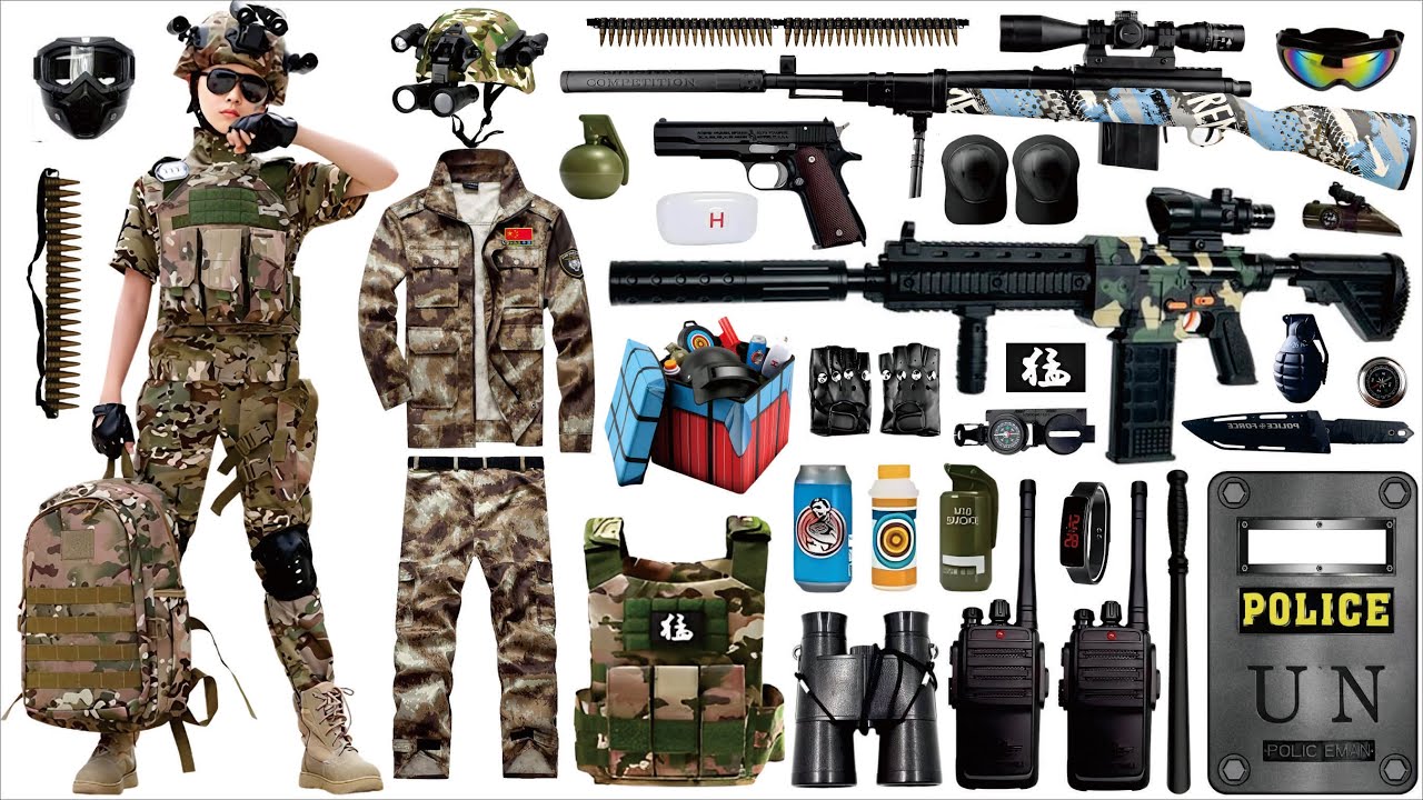 Open Box Special Forces Toy Set, AK47 Assault Rifle, MP5 Submachine Gun ...