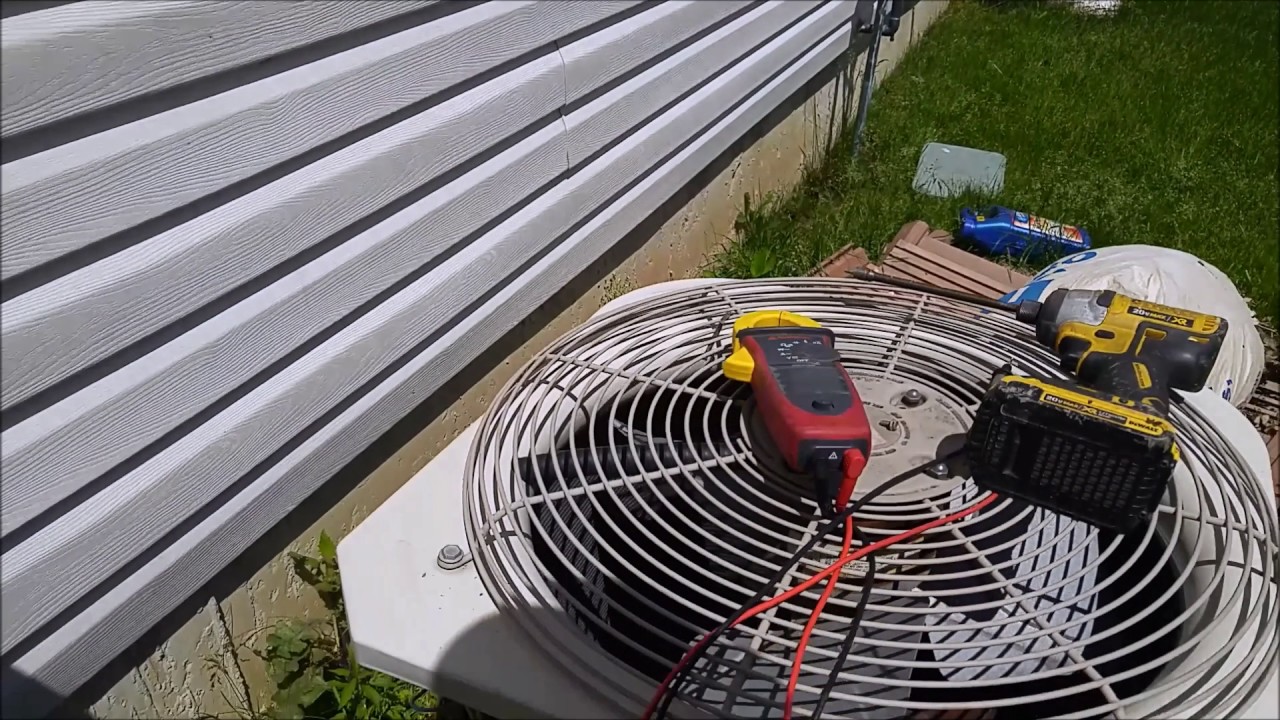 Burnt contactor and wrong capacitor - YouTube