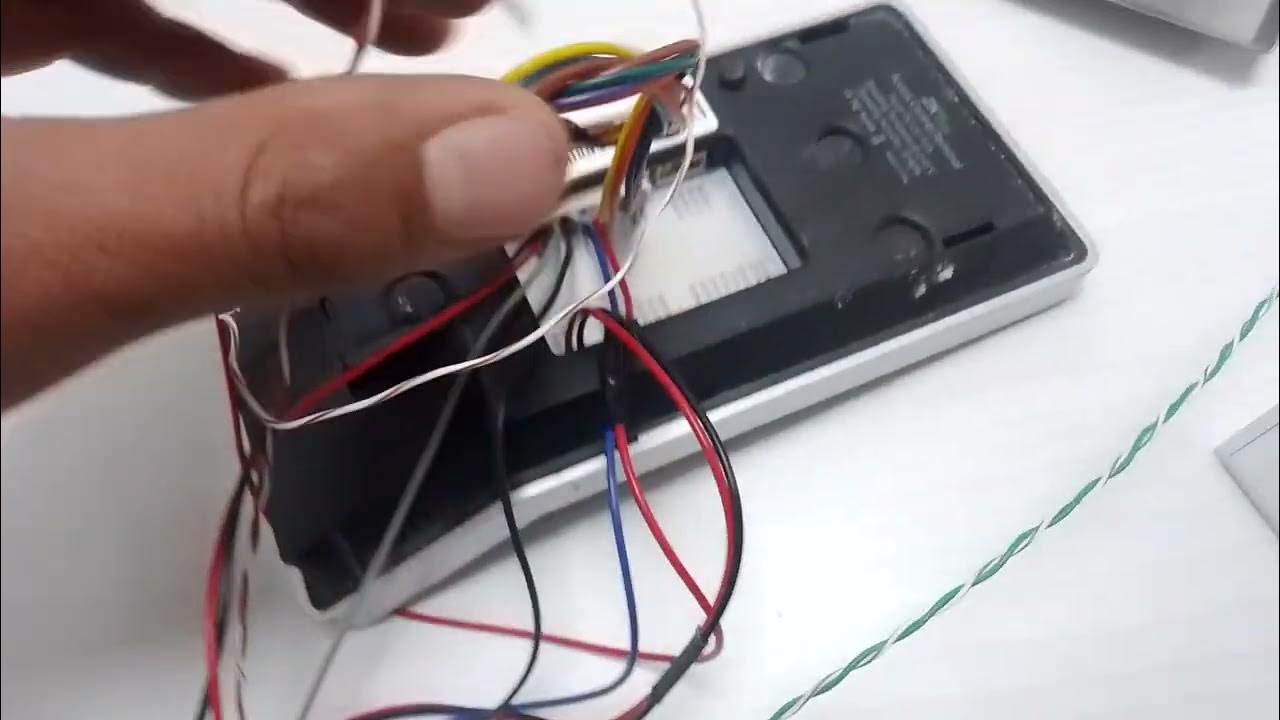Diagrama conexiones ZKTECO F22 control de acceso - YouTube