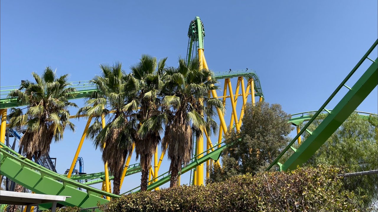 Riddler’s Revenge Six Flags Magic Mountain Off Ride 2021 - YouTube