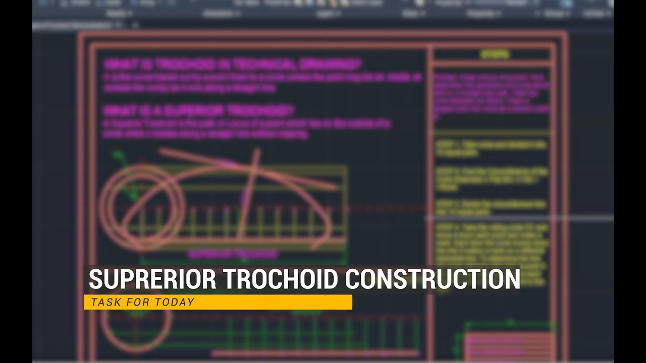 AutoCAD: How to create a Superior Trochoid - YouTube