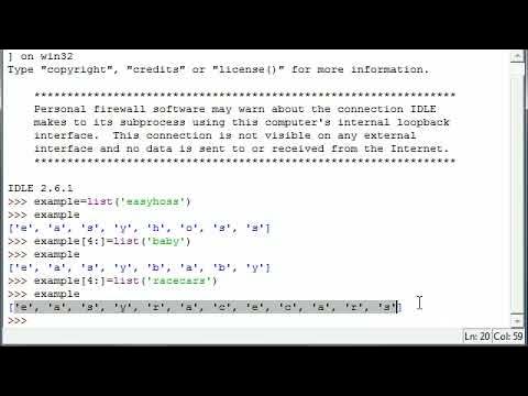 Python Programming Tutorial 13 Slicing Lists - YouTube