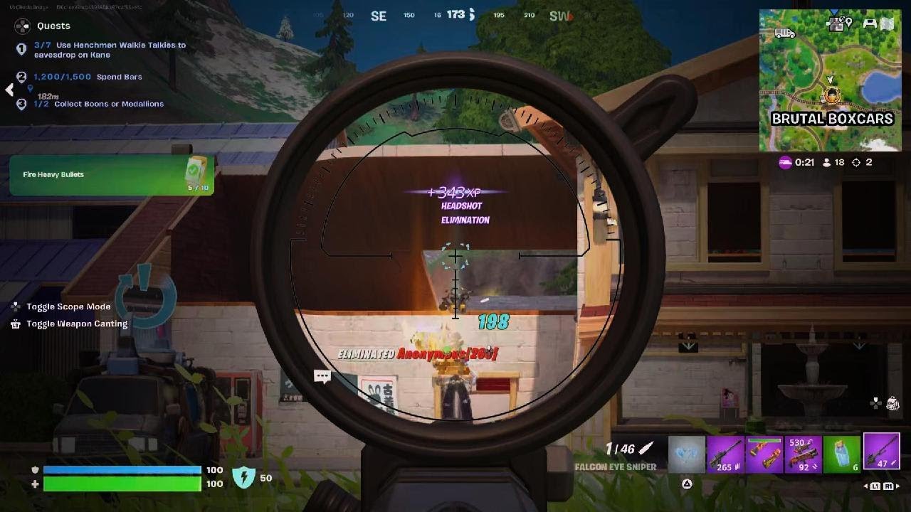 Fortnite Solo Sniper Double Kill - YouTube