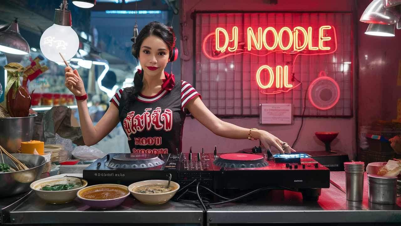 LIVE Mini Concert Street Food Community 🌍 Adventures of Noodle Lady in ...