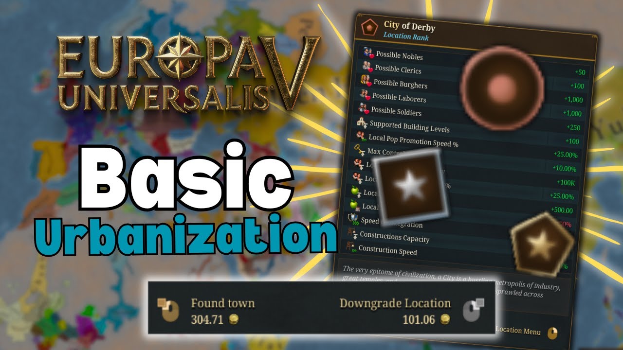 EU5: Basic Urbanization Guide for Beginners | Vortex Gaming