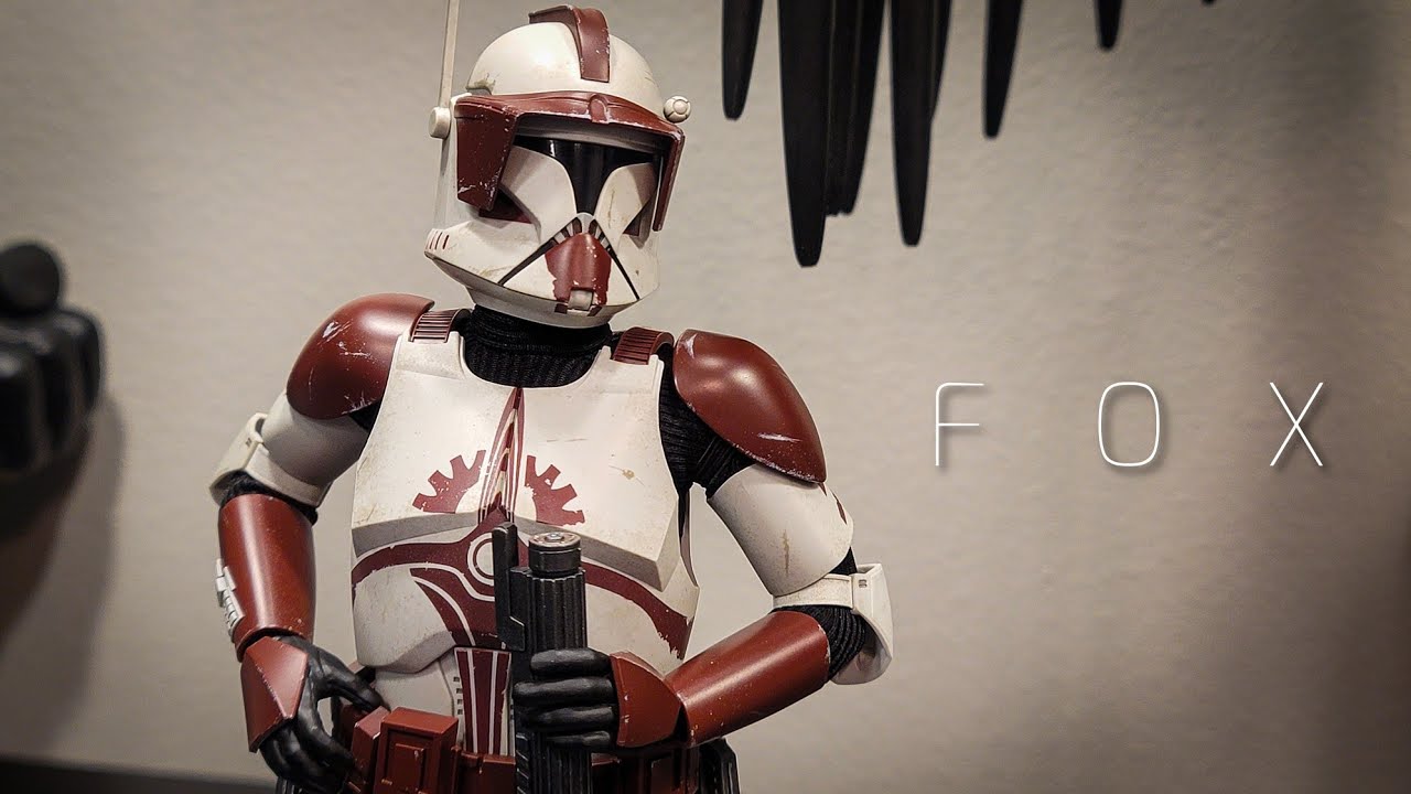Hot Toys Clone Commander Fox 1/6 Scale Figure 4K Review - YouTube