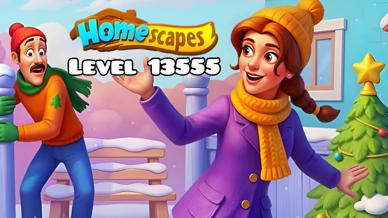 Homescapes Level 13555 | Using 113 Stars to Build the New Area - YouTube