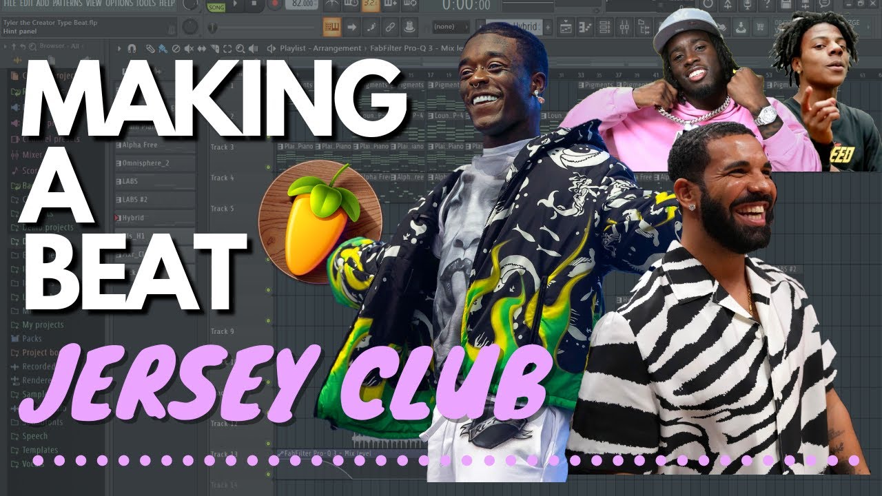 How to Make JERSEY CLUB Type Beats for Lil Uzi & Drake || Just Wanna ...