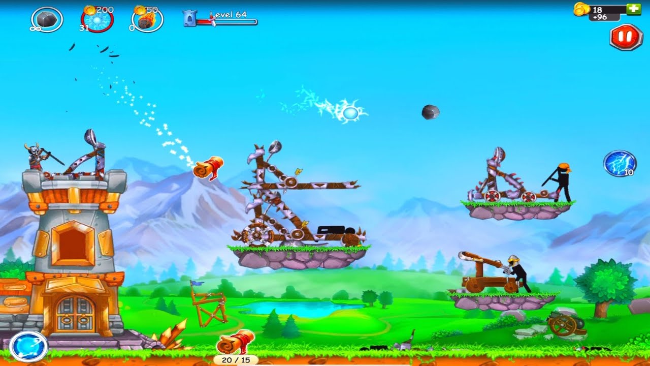 THE CATAPULT 2 CASTLE DEFENCE GAMEPLAY PART 135 LEVEL 64 COMPLETED ...