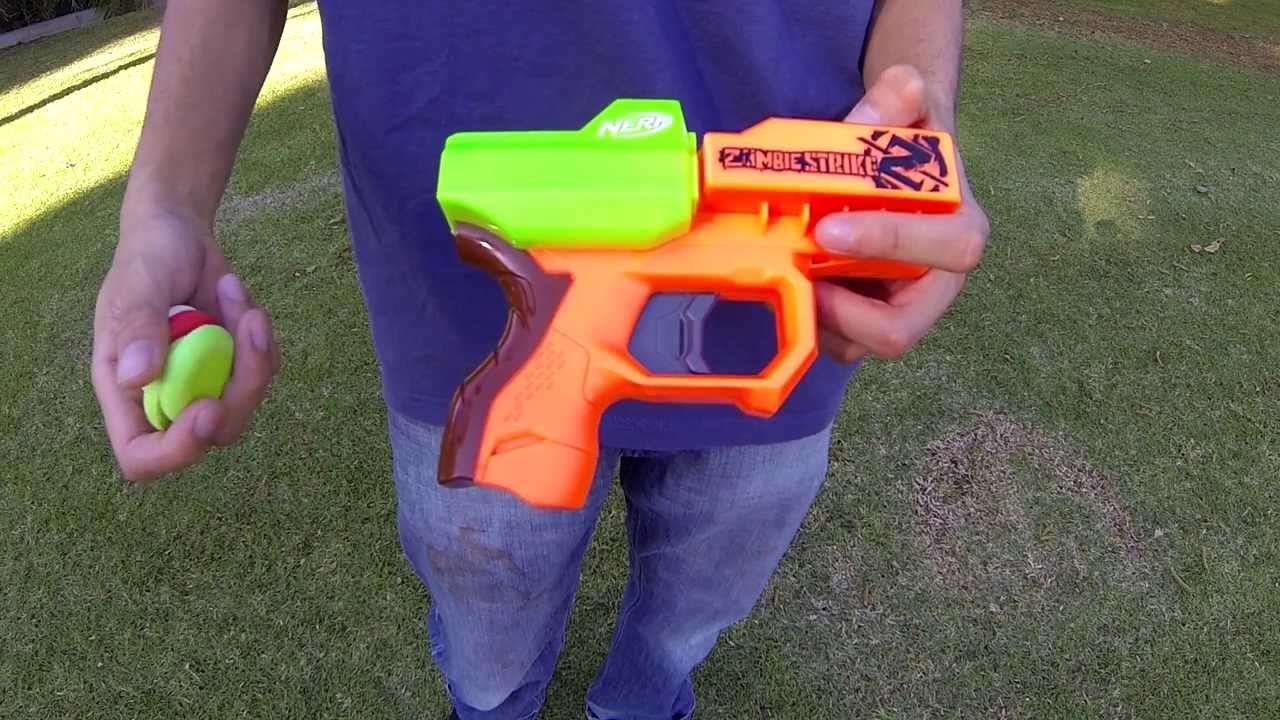 Nerf Zombie Strike Ricochet - Range Test (Stock) (1st On Youtube) - YouTube