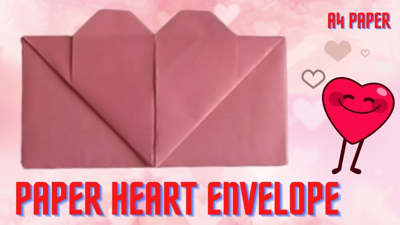 How to Make a Paper Heart Envelope? / Origami School - YouTube
