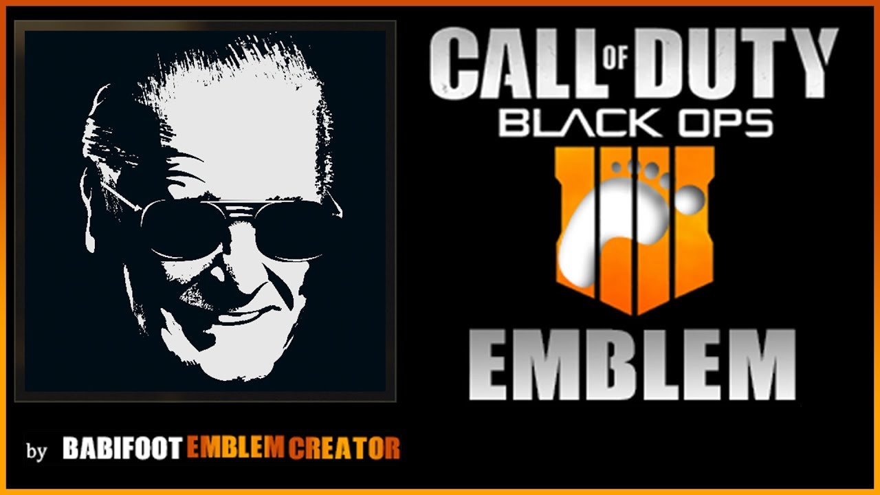 BO4 Emblem Tutorial - In honor of a legend RIP Stan Lee - YouTube