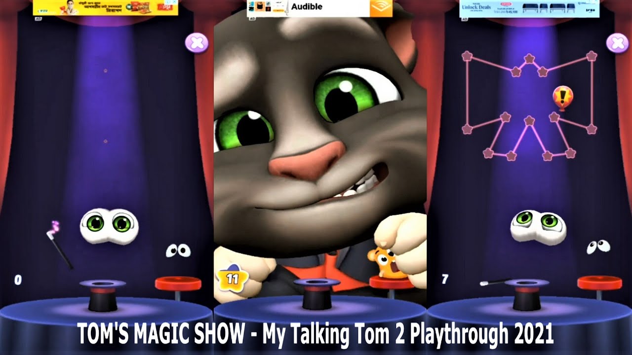 Invisible | Tom's Magic Show | My Talking Tom 2 | Playthrough 2021 ...