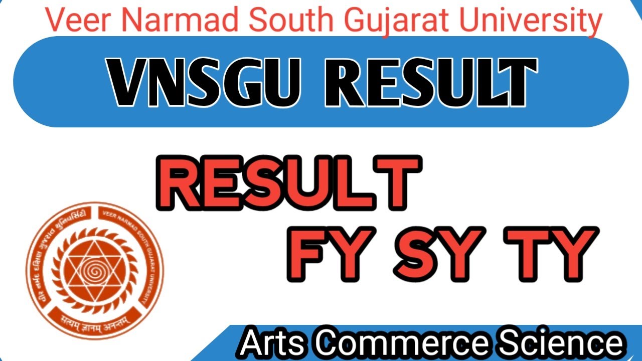 VNSGU Result download | Veer Narmad South Gujarat University Result ...