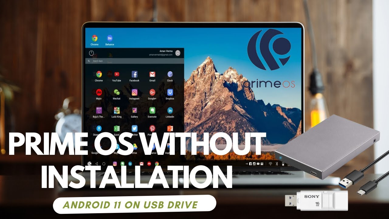 Running Android 11 PrimeOS on a computer without installation, quick ...