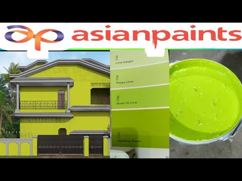 Green Colour Combination For Asian paints | Exterior Wall Colour ...