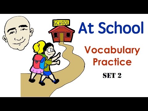 At School - Vocabulary Practice (# 2 ) English Speaking Practice | Mark Kulek - ESL