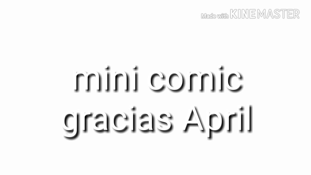 Mi primer comic!!! Gracias april - YouTube