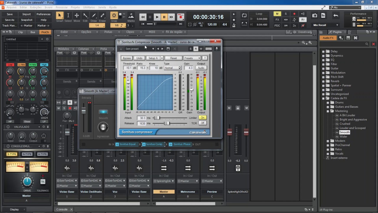 MASTERIZAÇÃO - COMO MASTERIZAR UMA MÚSICA NO CAKEWALK - YouTube