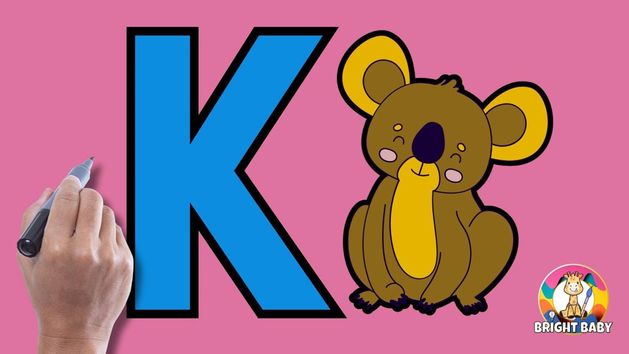 Alphabet Drawing - Letter K for Koala🐨 - YouTube