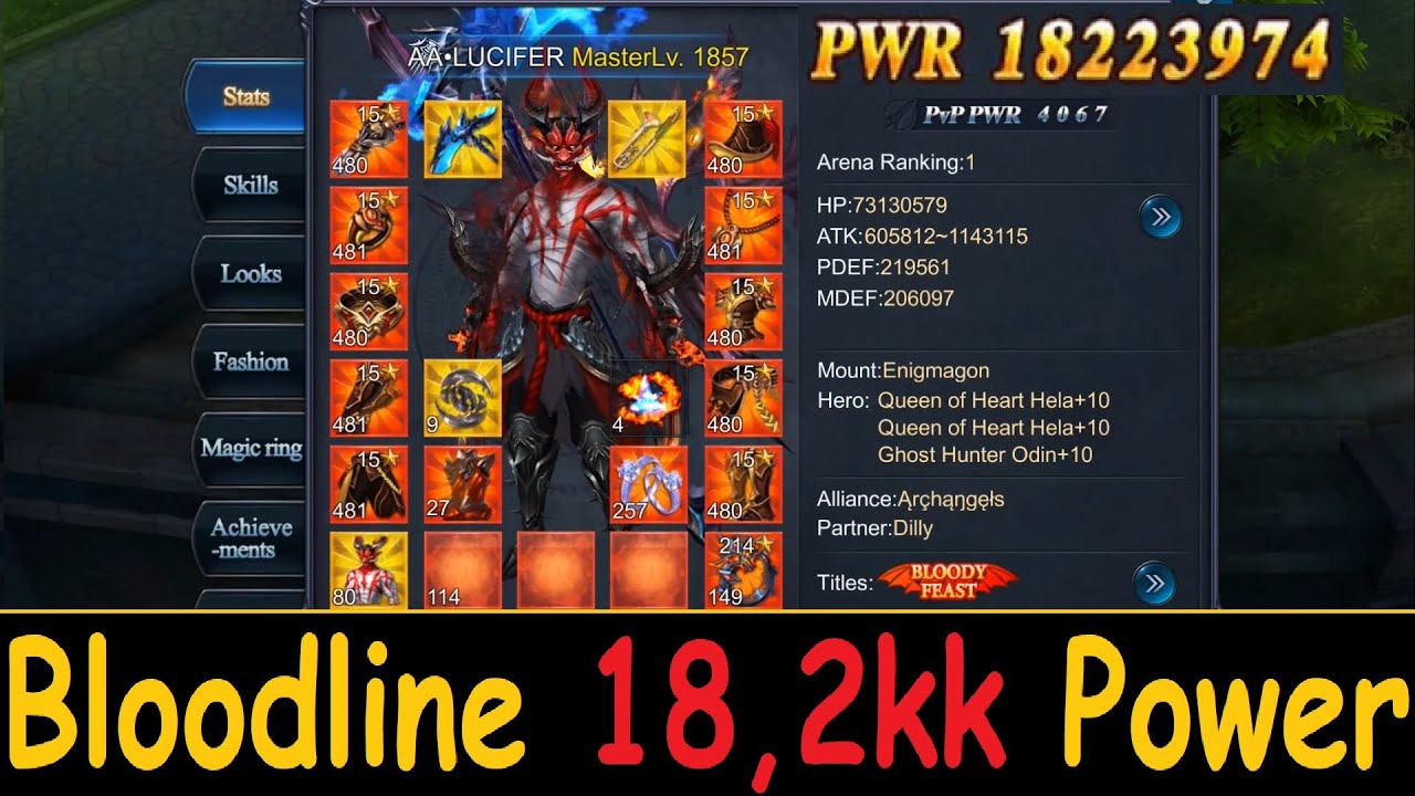 Goddess: Primal Chaos. Bloodline 18,2kk power - YouTube