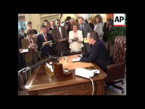 President George H.W. Bush said that Panama's presidential election was ...